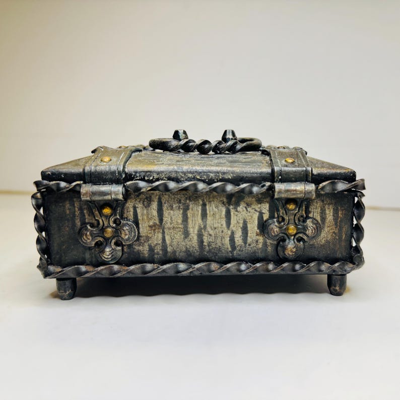 Vintage Metal Jewelry Box, Handcrafted Jewellery Organiser - Etsy