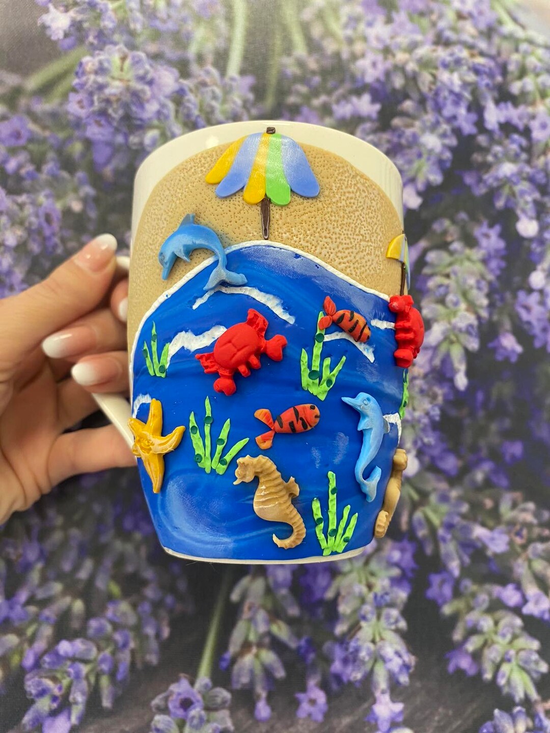Artisanal Elegance: Handmade Polymer Clay Cup - A Masterpiece of ...