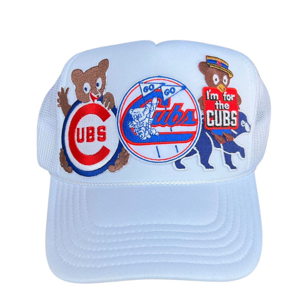 Chicago Cubs Baseball Trucker Hat - Etsy