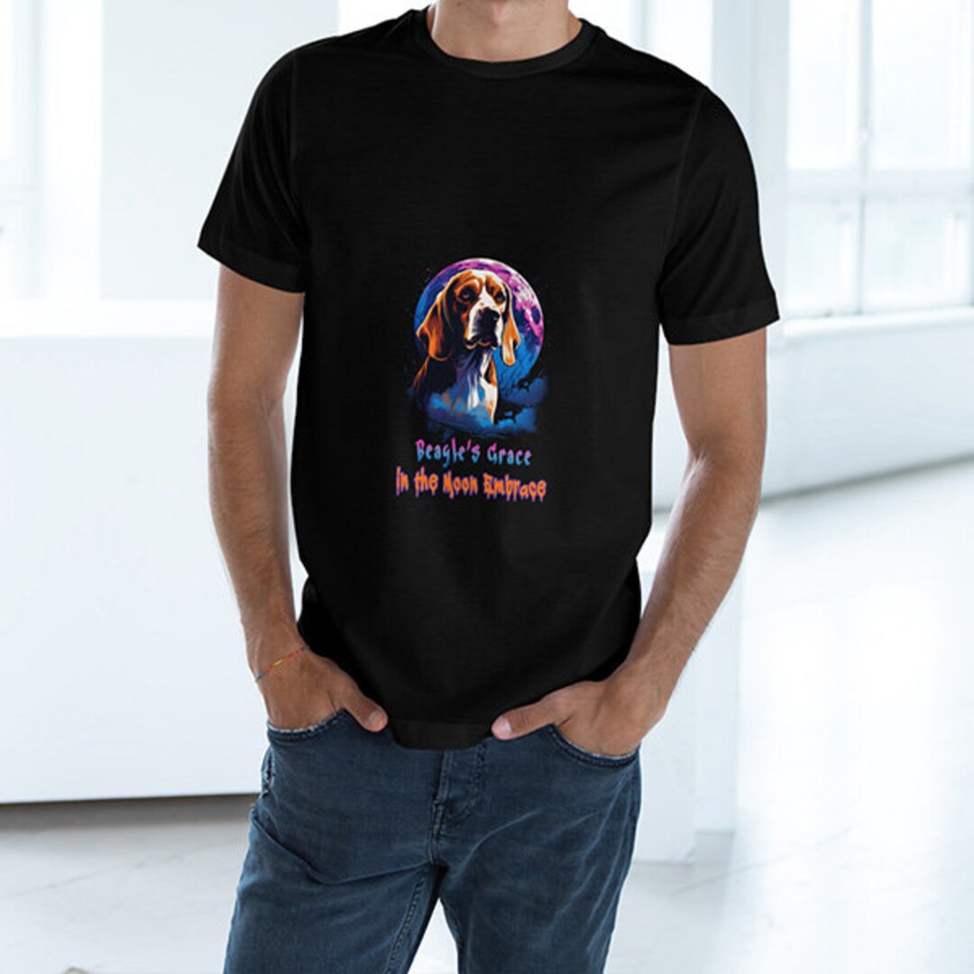 Beagle Portrait in the Moonlight PNG Digital Print Mug Cup T-shirt ...