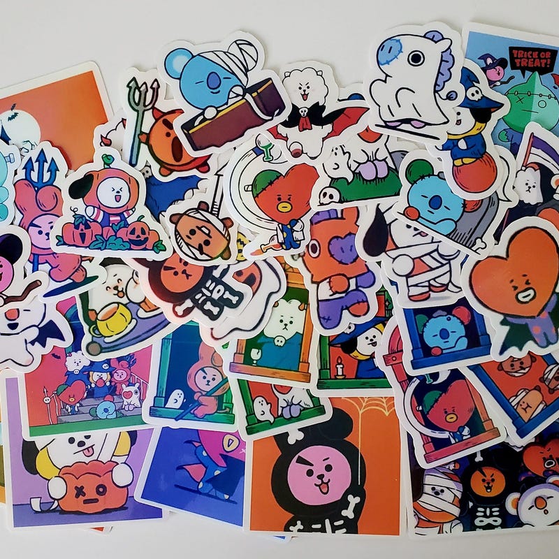 Bt21 Stickers - Etsy