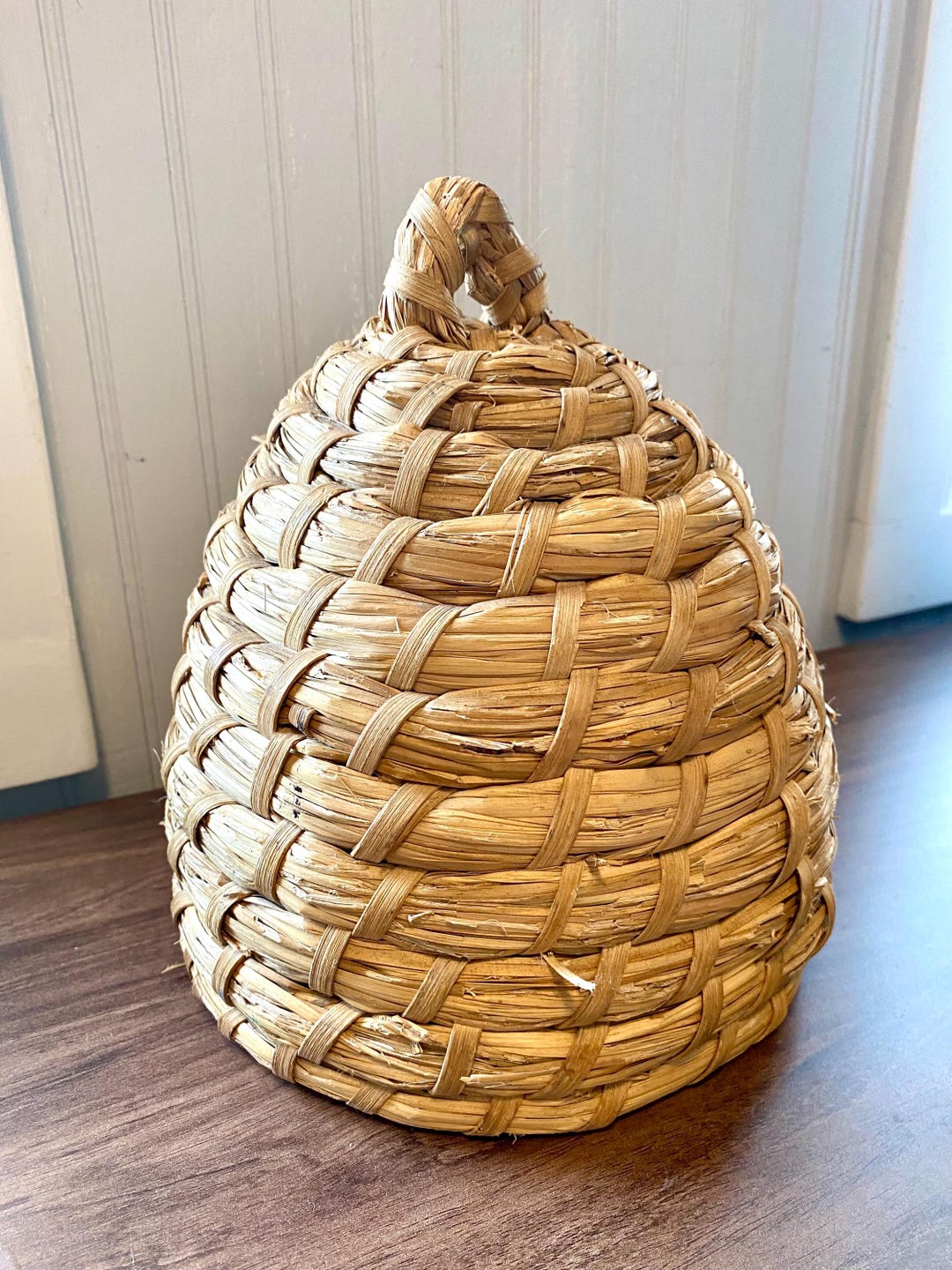 Vintage Straw Bee Hive Bee Skep Handmade Bee Keepers Basket - Etsy