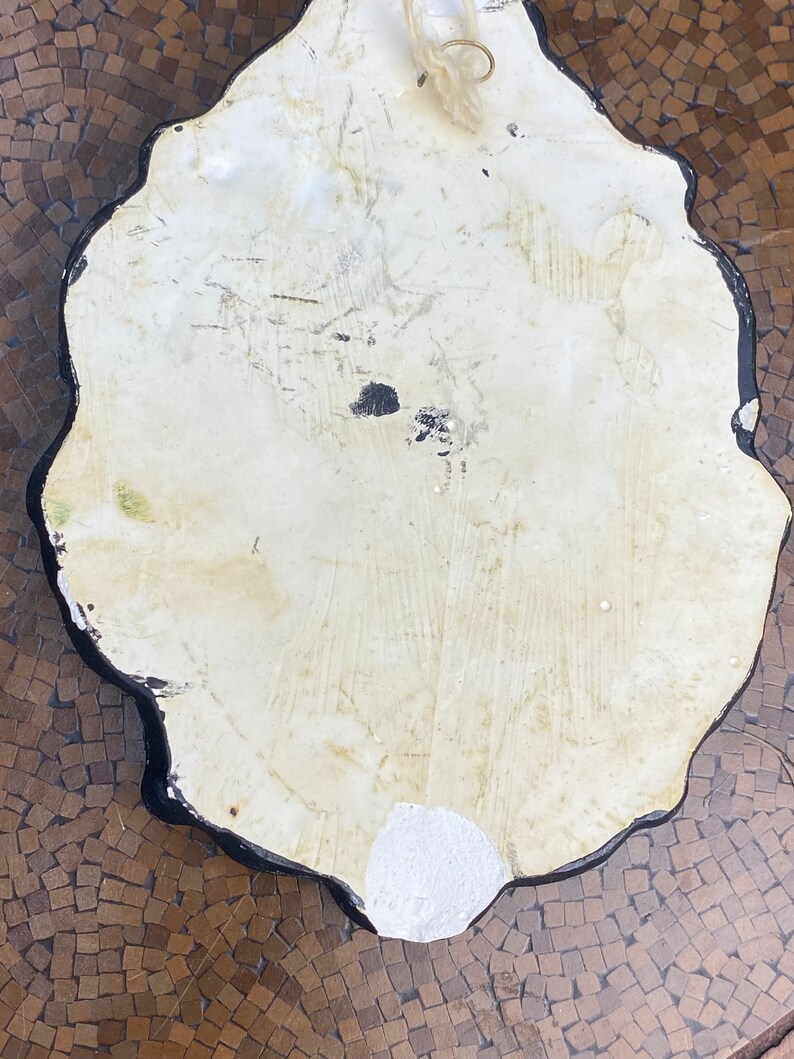 Vintage Plaster Cameo Molded Silhouette Profile of A Victorian or ...