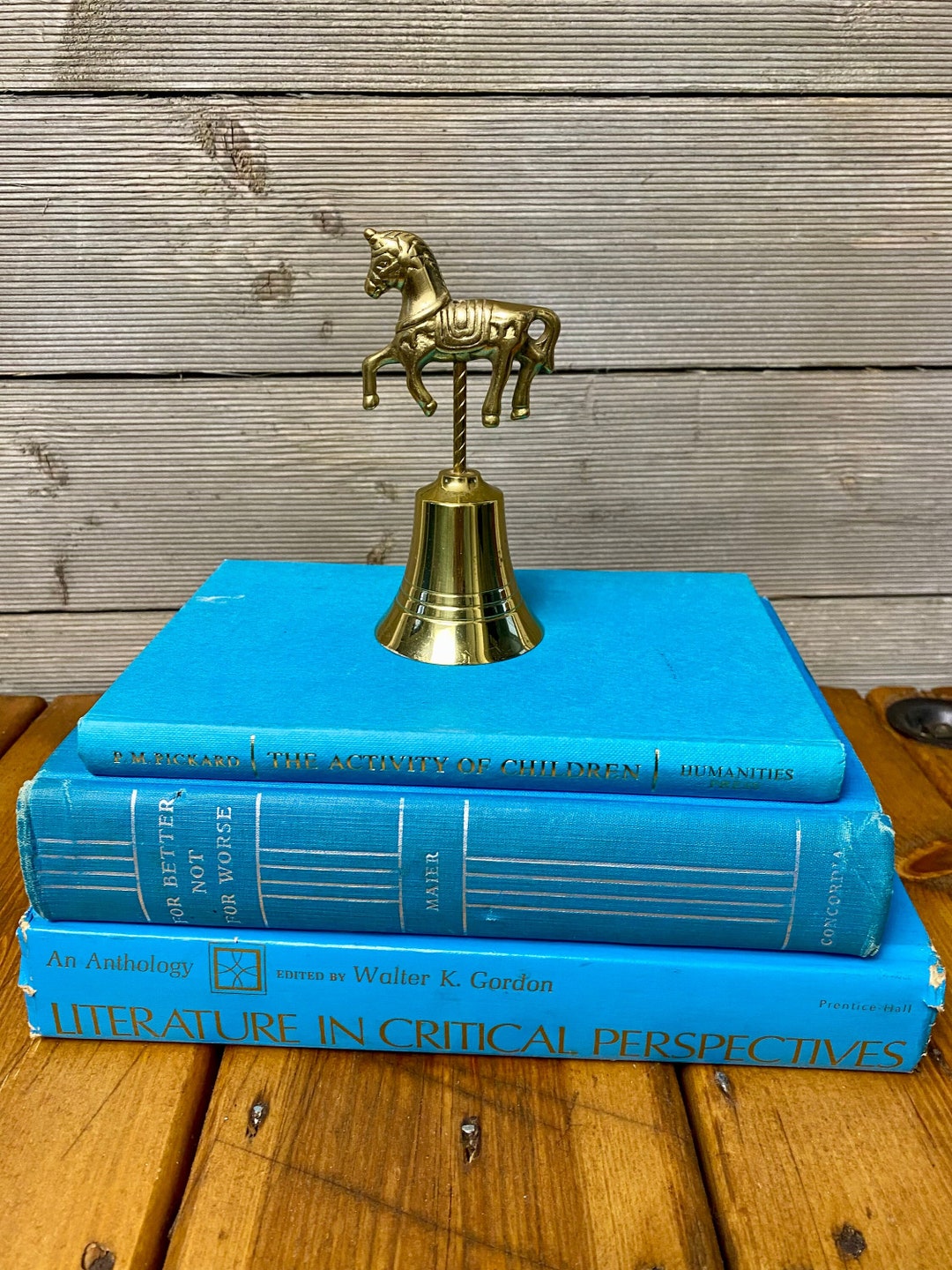 Vintage Brass Carousel Horse Bell - Etsy