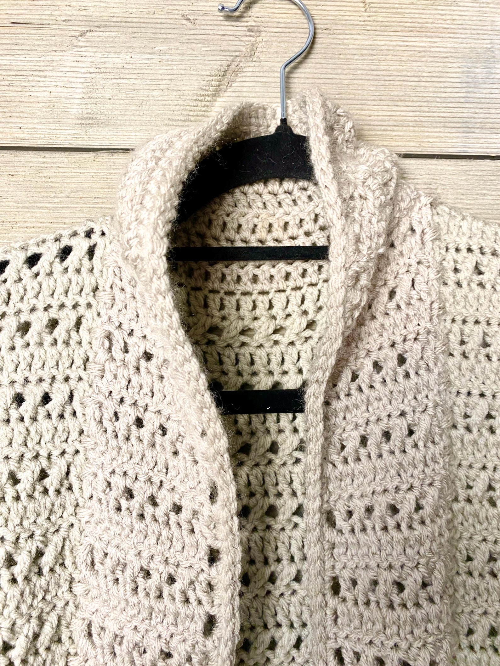 Vintage Crocheted Duster Cardigan Sweater Gray Size SM /medium /large ...