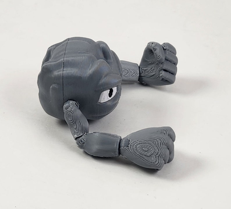 3D Printed Pokemon Articulating Action Figure Geodude 1:12 In. Scale - Etsy