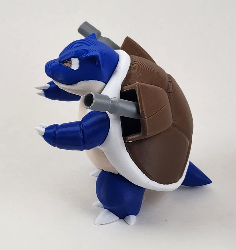 3D Printed Pokemon Action Figure Blastoise 3in, 5in, 7in - Etsy