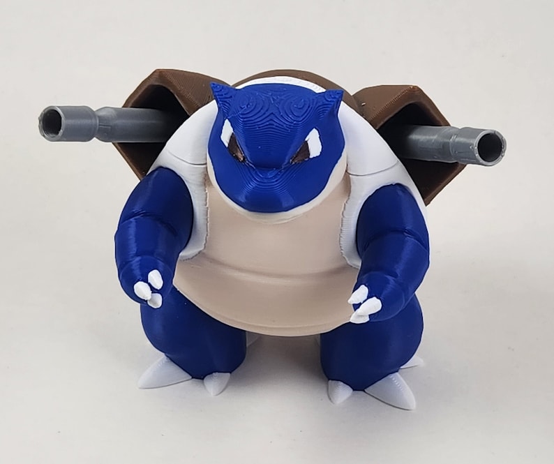 3D Printed Pokemon Action Figure Blastoise 3in, 5in, 7in - Etsy