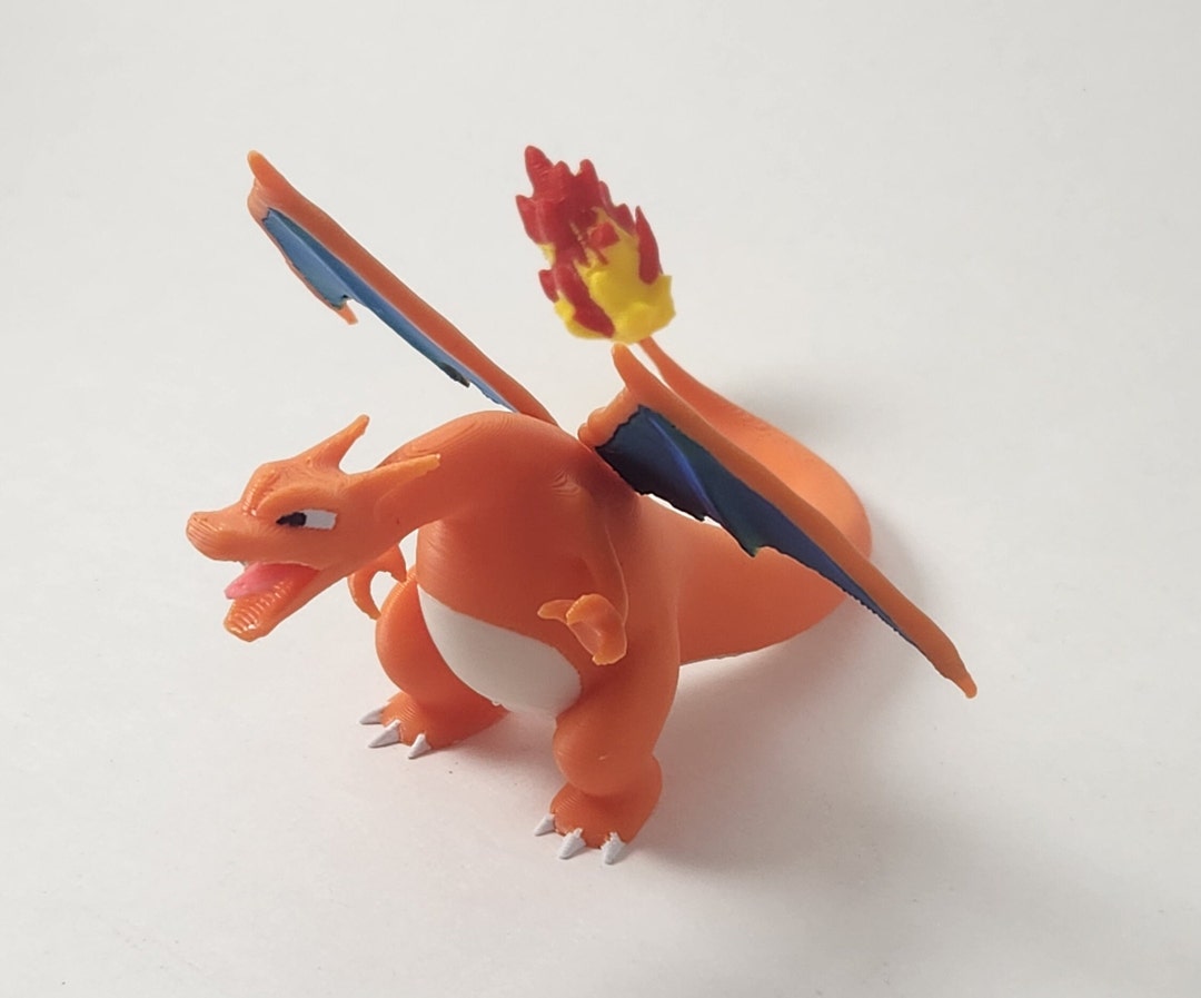 3D Printed Pokemon Action Figure Charizard 3in, 5in, 7in - Etsy