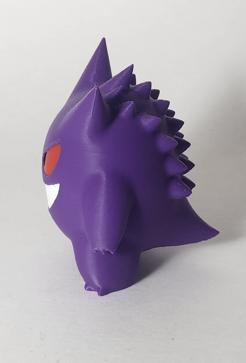 3D Printed Pokemon Action Figure Gengar 3in, 5in, 7in - Etsy