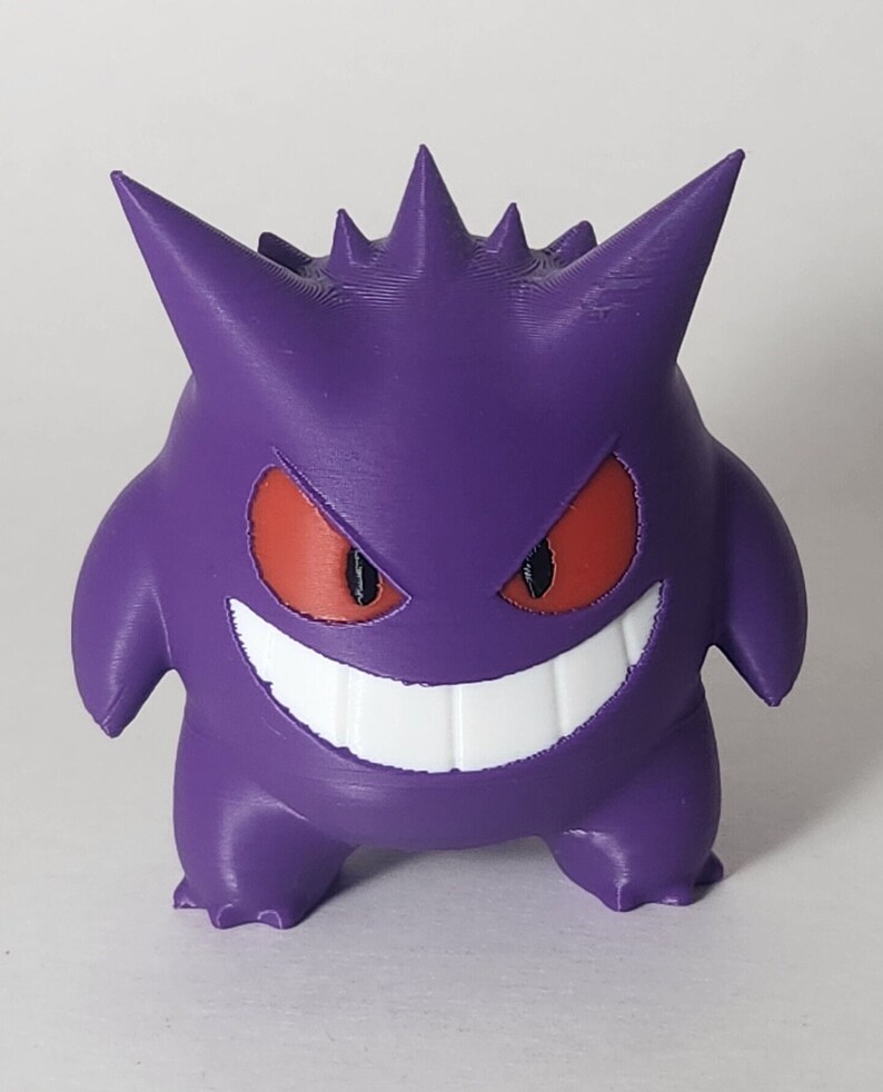 3D Printed Pokemon Action Figure Gengar 3in, 5in, 7in - Etsy