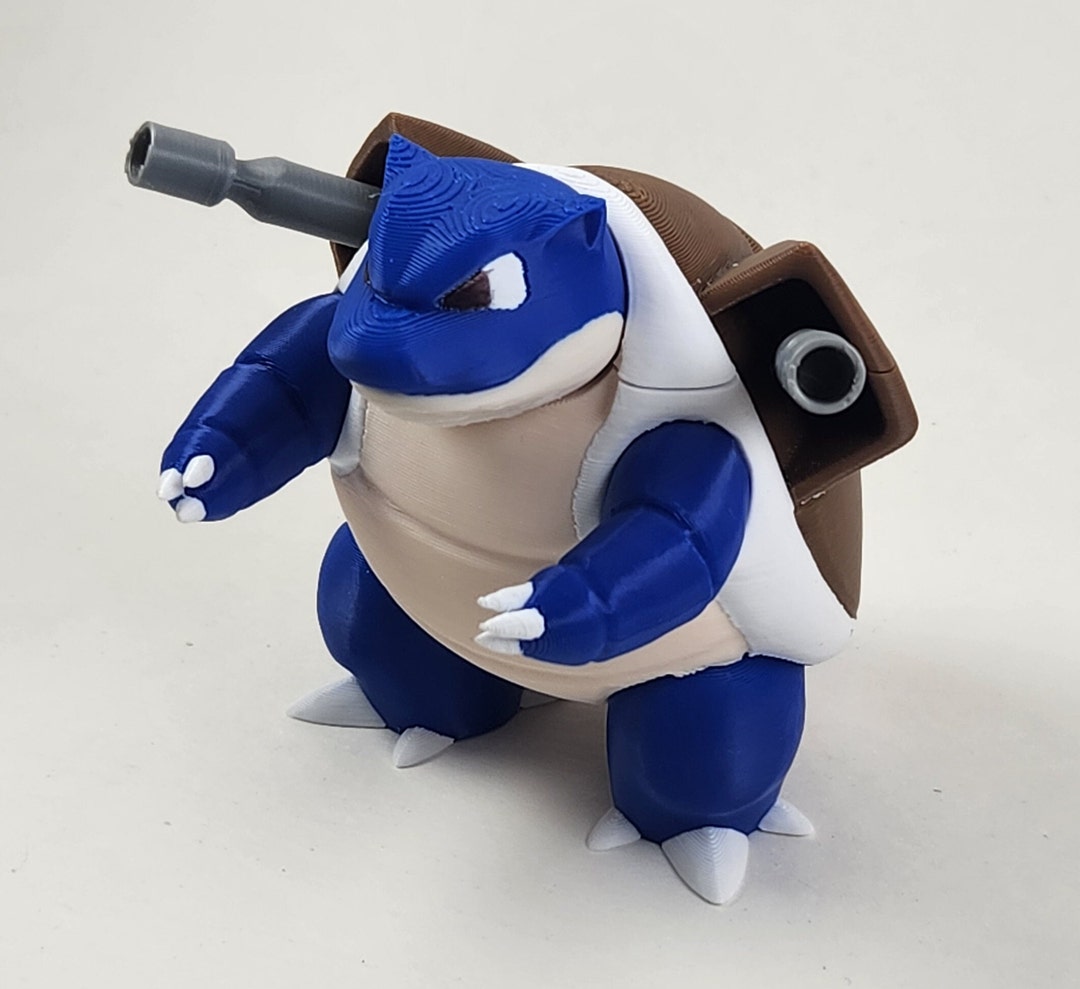 3D Printed Pokemon Action Figure - Blastoise - 3in, 5in, 7in - Etsy