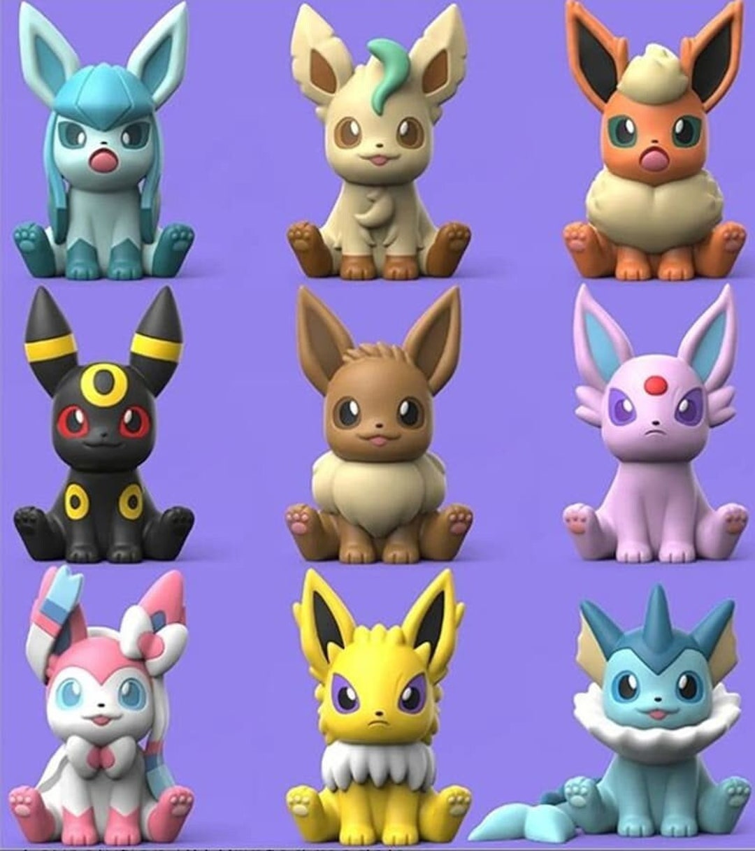 3D Printed Pocket Monsters Action Figure - Eeveelutions - Flareon ...