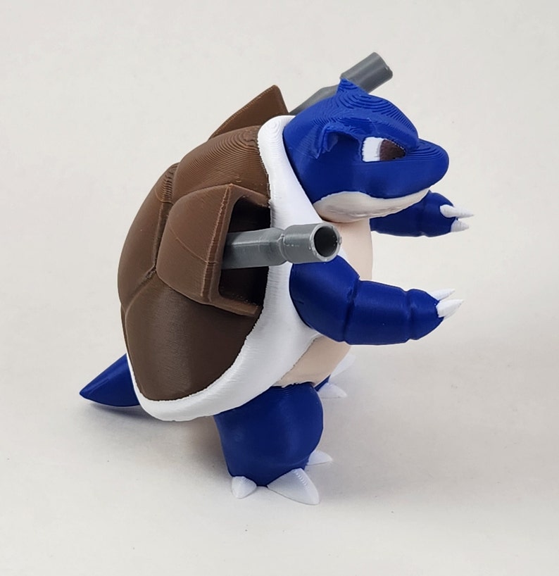 3D Printed Pokemon Action Figure Blastoise 3in, 5in, 7in - Etsy