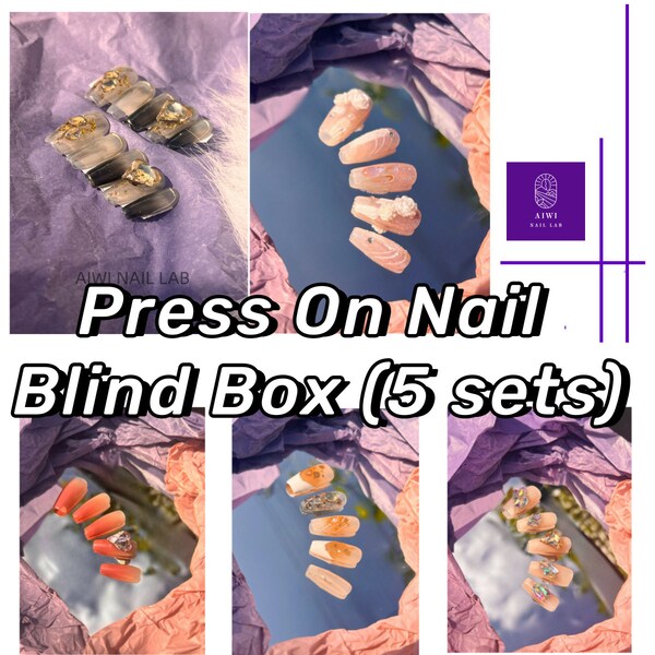 Press on Nails Surprise Box - Etsy
