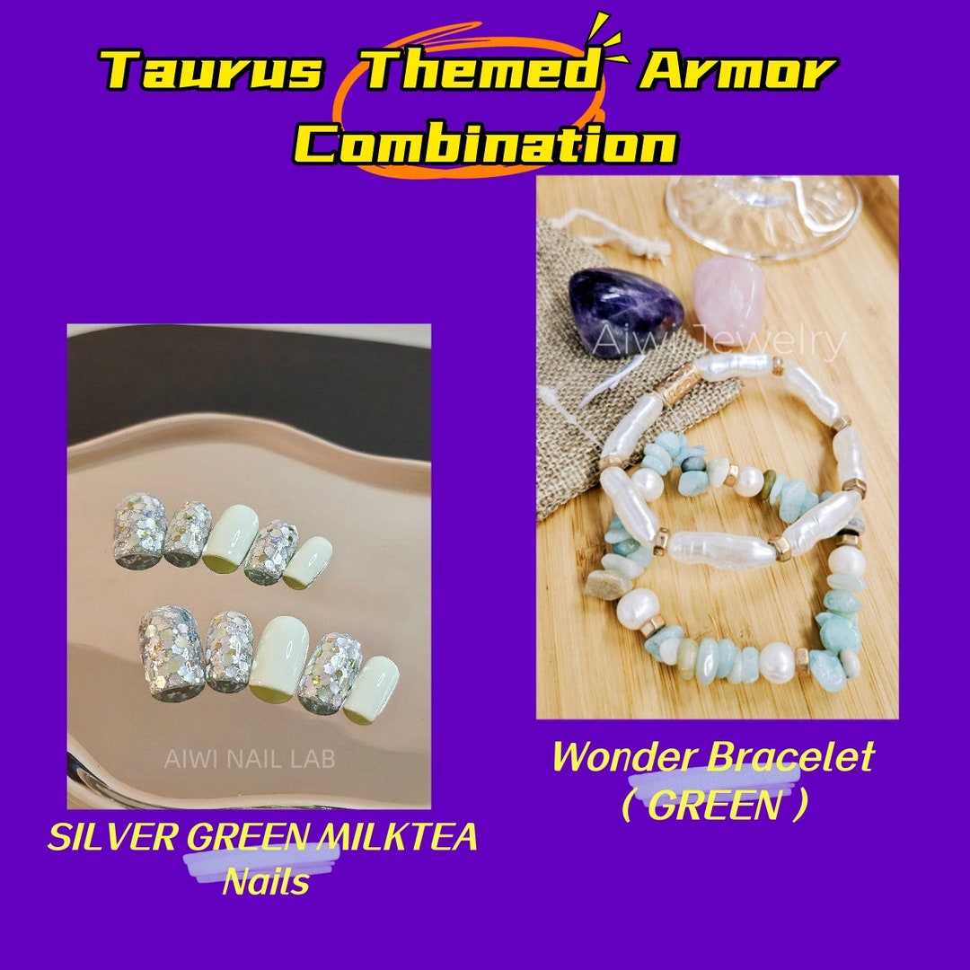 Taurus Themed Armor Combination 2024 Nails Sets Box Press on Nails Nails Fancy Event Nails Gift ...