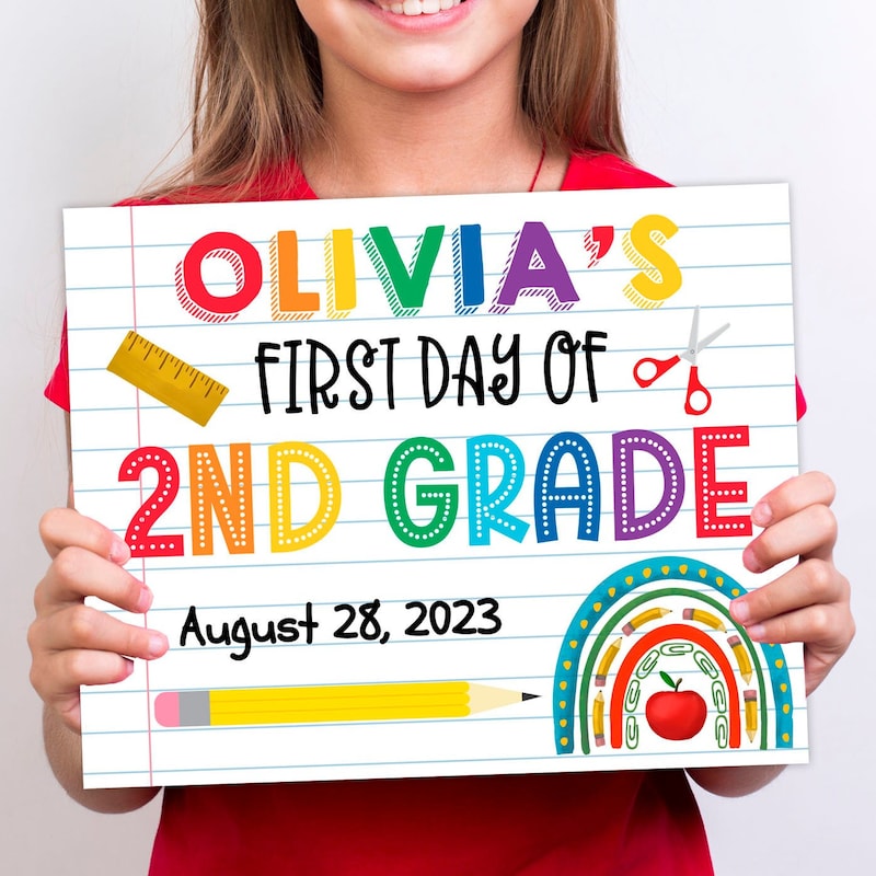 First Day of School Board - Etsy