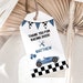 Printable Two Fast Birthday Party Favor Tag, Blue Race Car Favor Tag ...