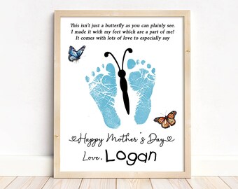 Mother's Day Handprint Tree Art, Mother's Day Gift, Gift for Mom ...