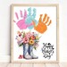 Mother's Day Handprint Art, Mother's Day Gift, Gift for Mom, Grandma ...