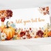 Editable Pumpkin Food Tent Card, Fall Baby Shower Party Buffet Food ...