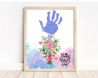 Mother's Day Handprint Tree Art, Mother's Day Gift, Gift for Mom ...