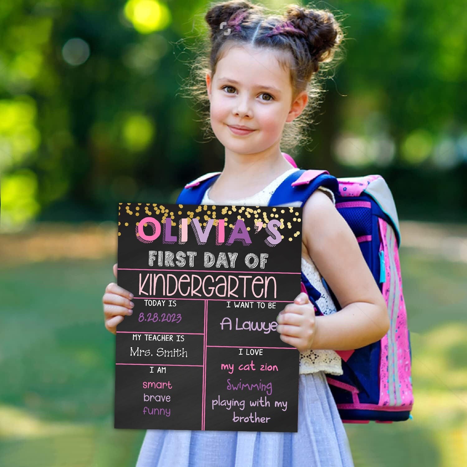 Editable First Day of School Sign, First Day of School Poster ...