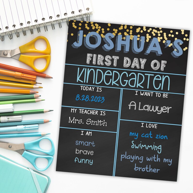 Editable First Day of School Sign, First Day of School Poster, Editable ...