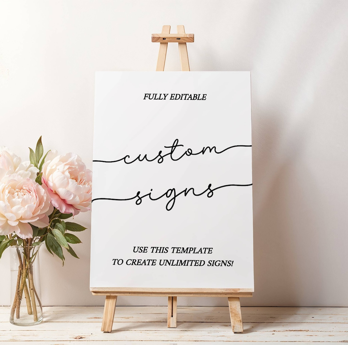 Printable Custom Sign Template, Gift Table Sign, Table Sign Template ...