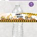 Editable Construction Water Bottle Label, Dump Truck Water Bottle Label ...