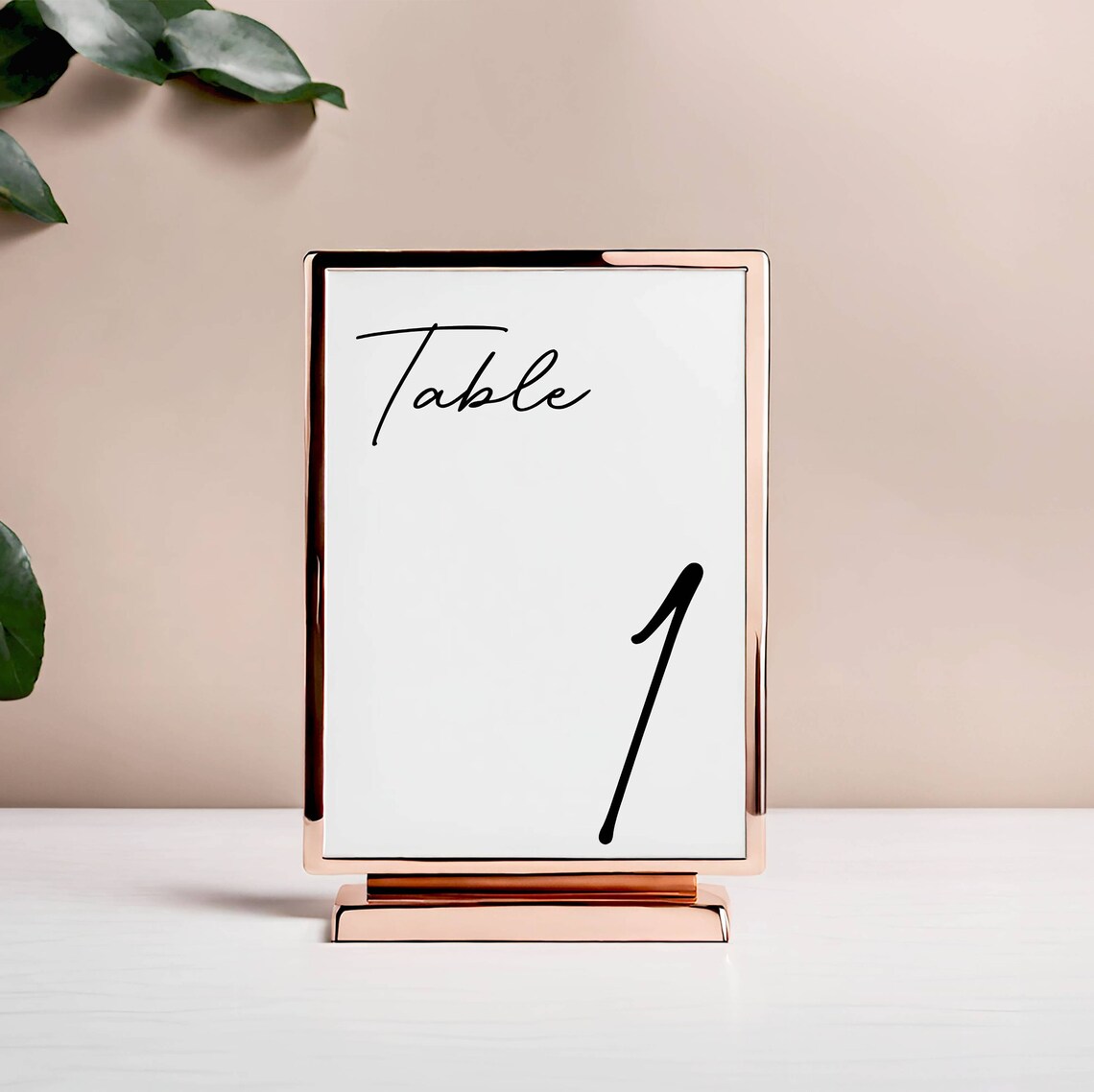 Wedding Table Number Template, Printable Table Numbers, Minimalist ...