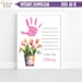 Mother's Day Handprint Tulip Art, Mother's Day Gift, Gift for Mom ...