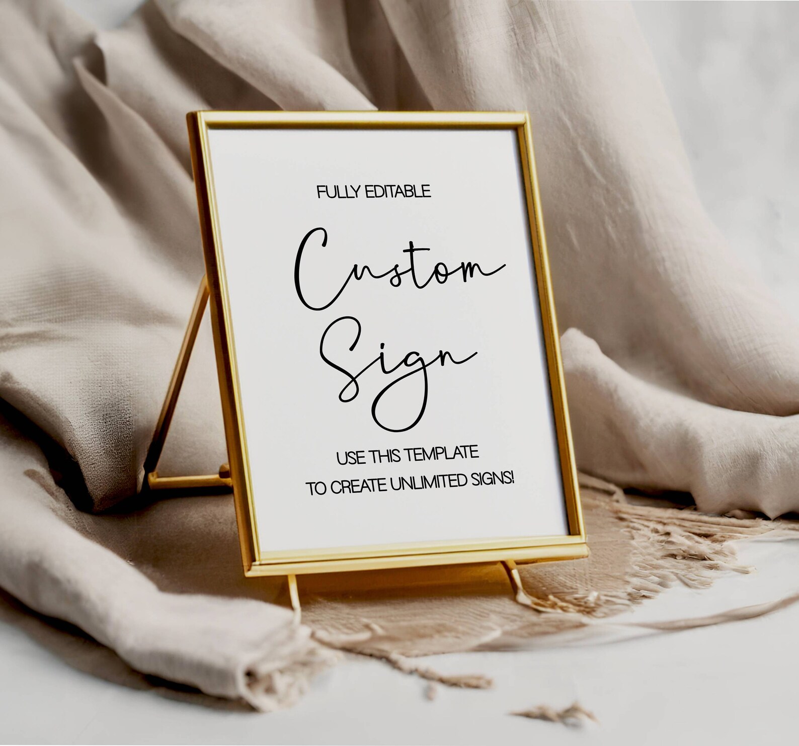 Printable Custom Sign Template, Gift Table Sign, Table Sign Template ...