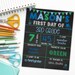 Editable First Day of School Sign, First Day of School Poster ...