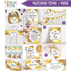 Editable Bee Happy Birthday Banner, Bee Baby Shower Bunting, Bee ...