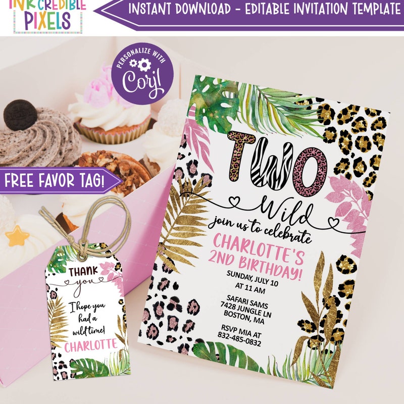 Leopard Print Invitations - Etsy
