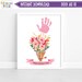 Mother's Day Handprint Flower Art, Mother's Day Gift, Gift for Mom ...