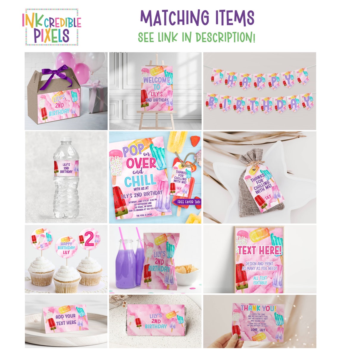 Editable Popsicle Candy Bar Wrapper, Chocolate Bar Wrapper, Candy Bar ...