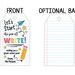 Editable Back to School Favor Tag, Back to School Treat Tag, Teacher ...
