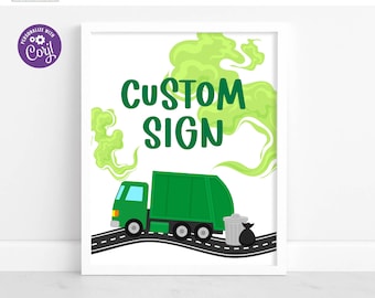 GARBAGE MAN Street Sign Trash Truck Signs Funny Gift - Etsy
