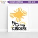 You Are My Sunshine Mother's Day Handprint Art, Mother's Day Gift, Gift ...
