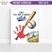 Father's Day Baseball Handprint Art, Father's Day Gift, Gift for Dad ...