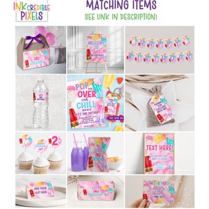 Editable Popsicle Party Favor Tag, Popsicle Birthday Favor Tag, Summer ...