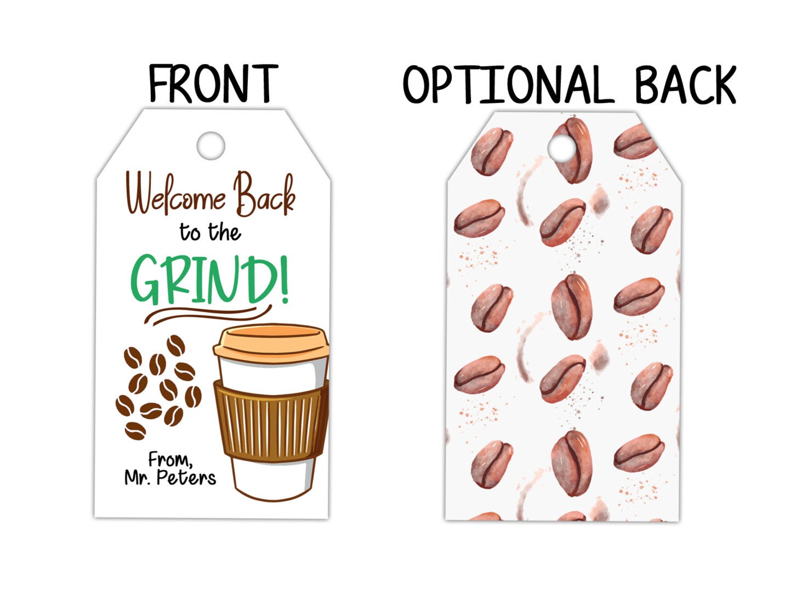 Editable Back to School Favor Tag, Back to School Treat Tag, Teacher ...