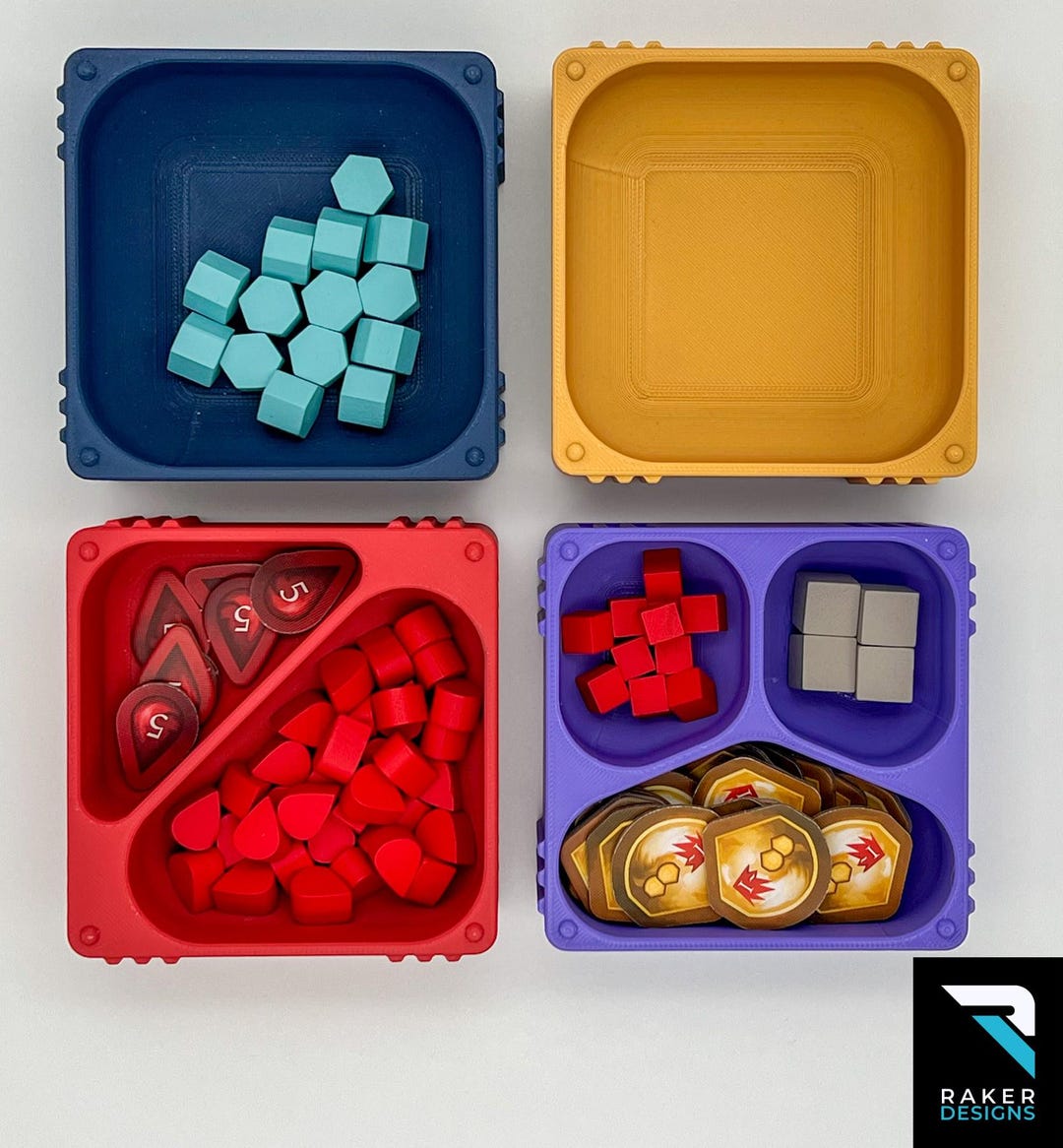 Token Trays / Holders for Board Game Resources & Components - Single ...