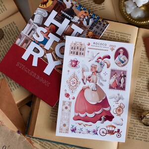 Sticker Sheet Rococo Marie Antoinette | These Stickers Are Drawn as ...
