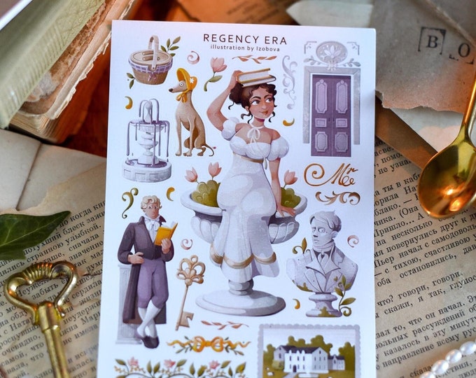 Regency Era Sticker Sheet: Bridgerton, Jane Eyre Mood - Etsy