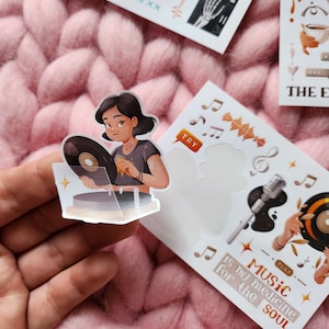 Mini Stickersheet Music Vinyl Record Sticker Small Sticker Pack Mom ...