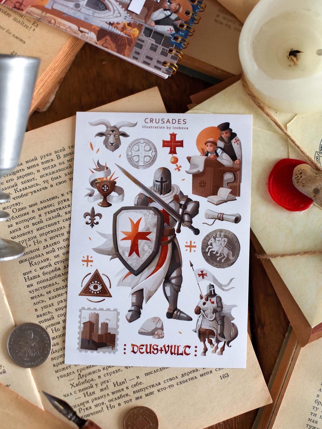 Crusades Sticker Sheet: Medieval History Stickers - Etsy