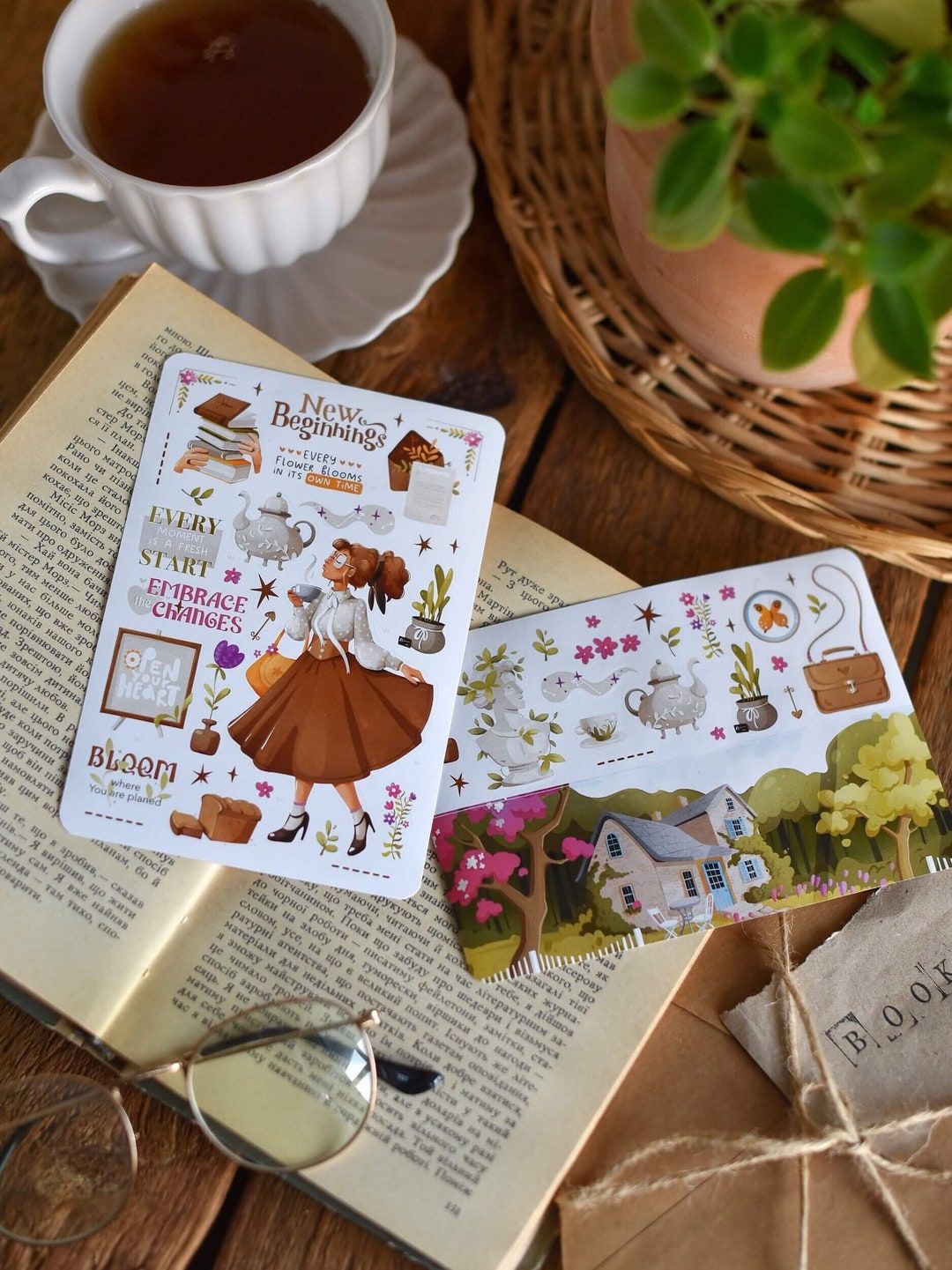 Spring Sticker Bullet Journal Stickers Sheet Nature Stickers Flower ...